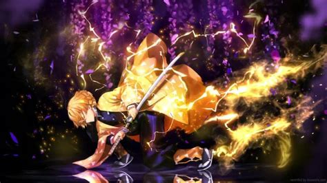 Zenitsu Moonlight Thunder Kimetsu No Yaiba Live Wallpaper Moewalls
