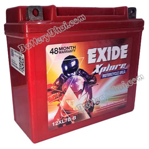 12xl7b B Exide Motorcycle Battery At Rs 1350 Motorcycle Battery In