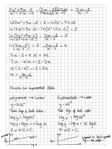 Turning Exponential Into Linear Pdf