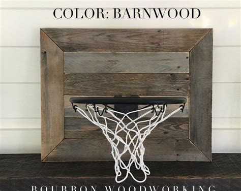 Natural Wood Basketball Hoop With Orange Rim Wood Indoor Basketball