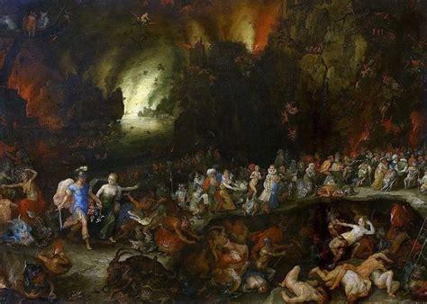 Эней и сивилла в царстве Аида картина — Ян Брейгель Старший Краска Картины Художники