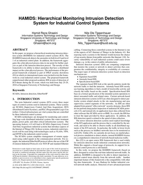 pdf hamids hierarchical monitoring intrusion detection system for
