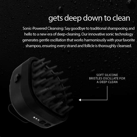 Sonic Scalp Scrubber Black Wolf