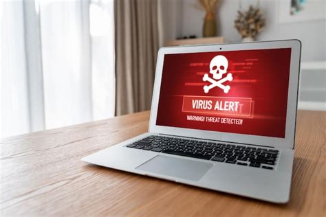 Premium Photo Virus Warning Alert On Computer Screen Detected Modish