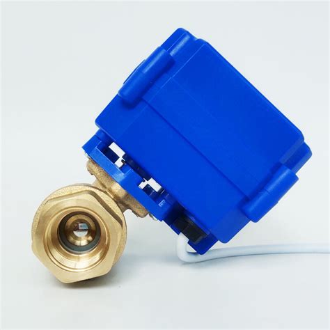 전기 모터 밸브 황동 Dc12v 전동 밸브 3 와이어 Cr02 Dn15 물 제어용 전기 밸브 12 인치 배관