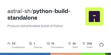 Github Astral Shpython Build Standalone Produce Redistributable Builds Of Python