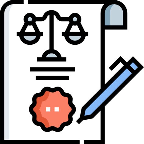 Contract Law Detailed Straight Lineal Color Icon