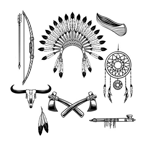 Native American Elements Vector Image 11551593 Vector Art At Vecteezy