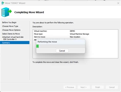 Hyper V Move Vhdx Virtual Harddisk To Another Location