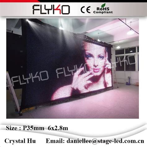 P35mm 2 8x6m China Sexxx Video Led Curtain Led Video Curtain Play Full Sexy Movies In Stage