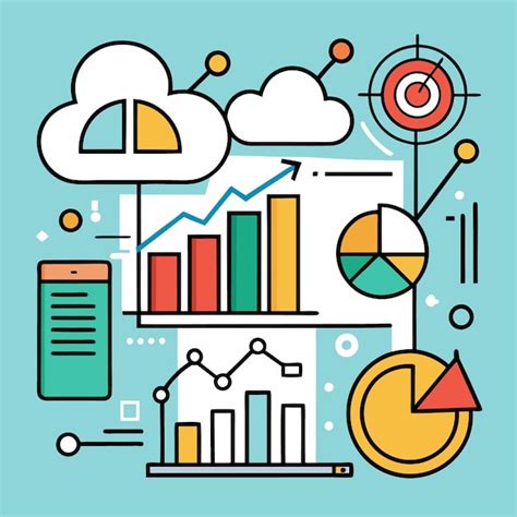 Colorful Infographic With Various Charts And Graphs Premium Ai Generated Vector