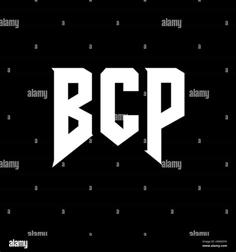 Bcp Letter Logo Design For Technology Company Bcp Logo Design Black