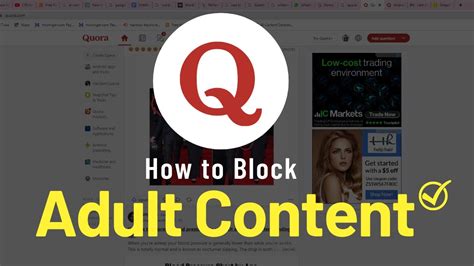 How To Block Adult Content On Quora Block Inappropriate Content YouTube