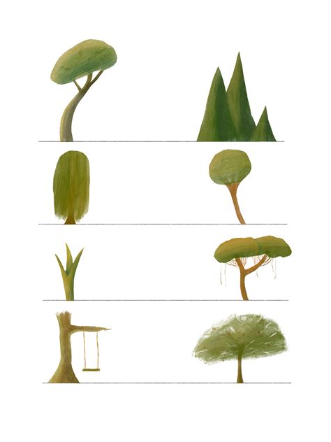 Tree Design Concept Art Procreate Behance