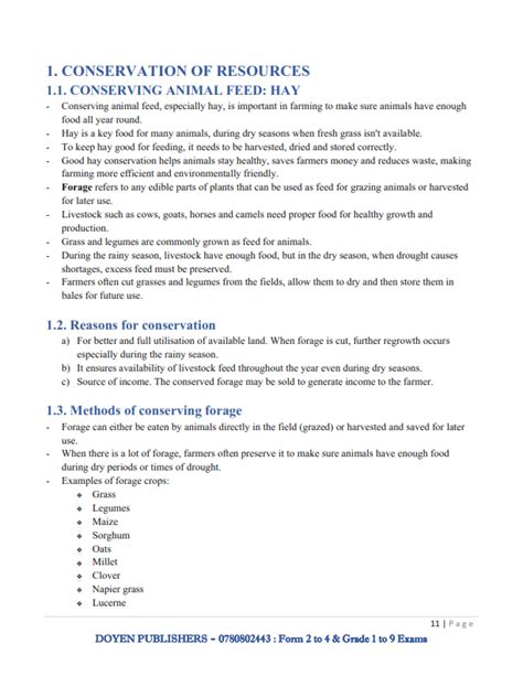 Grade 9 Rationalized Agriculture Lesson Notes V2 Elimu Cloud