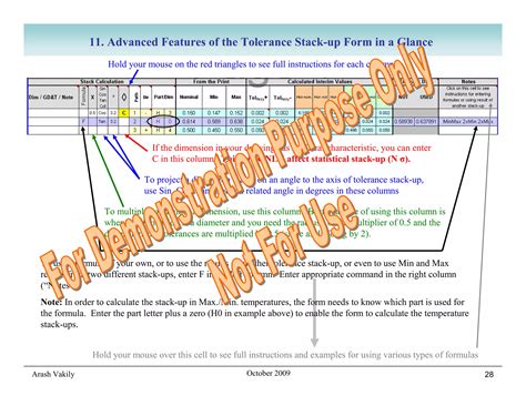 Performing Tolerance Stack Ups Using Automated Excel Calculator By
