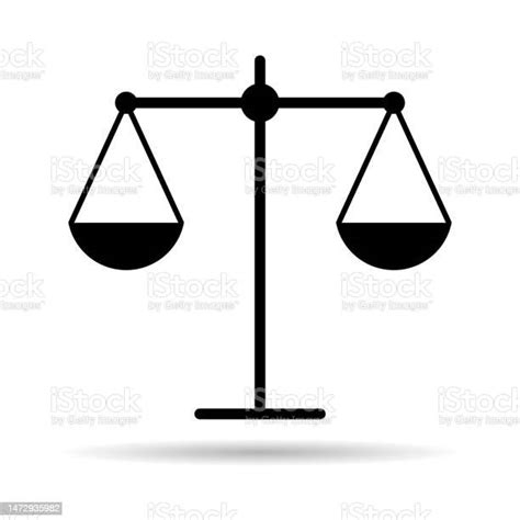 스케일 동등한 그림자 아이콘 변호사 범죄 웹 사인 보호 균형 고립 된 벡터 일러스트 레이 션 개념에 대한 스톡 벡터 아트 및 기타 이미지 Istock