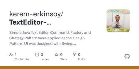 Github Kerem Erkinsoytexteditor Withdesignpatterns Simple Java Text Editor Command Factory