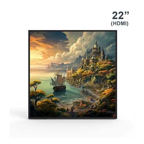 22 Inch Square Display HDMI LCD Digital Signage Stretched LCD Display