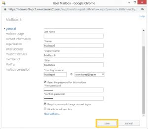 How To Reset Exchange Mailbox Password