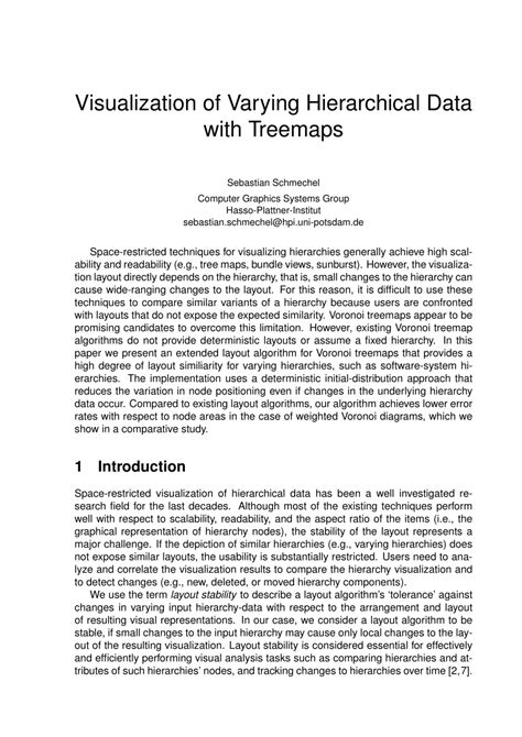 Pdf Visualization Of Varying Hierarchical Data With Treemaps