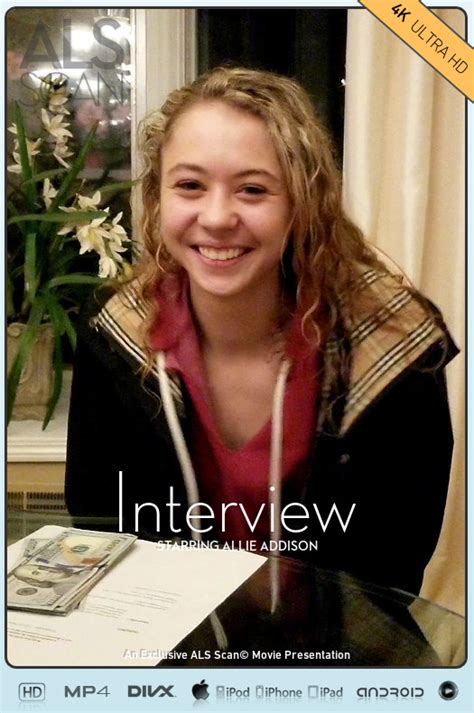 Allie Addison Interview ALS Scan