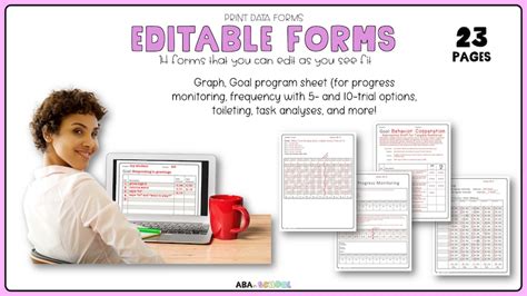 IEP Data Collection Sheets IEP Goals And Objectives Tracking Editable Behavior Data Collection