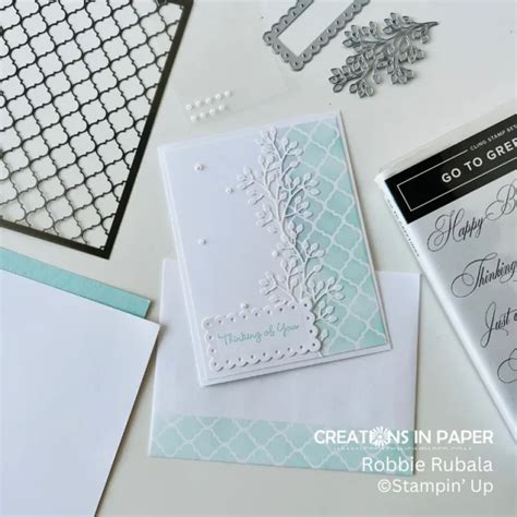 Thinking Of You Stencil Ideas Series Creations In Paper