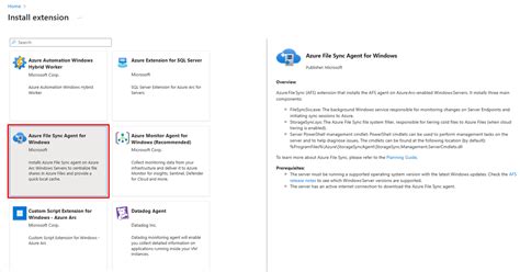 Instalación Del Agente De Azure File Sync En Servidores Windows