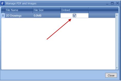 how to embed a pdf into an estimate