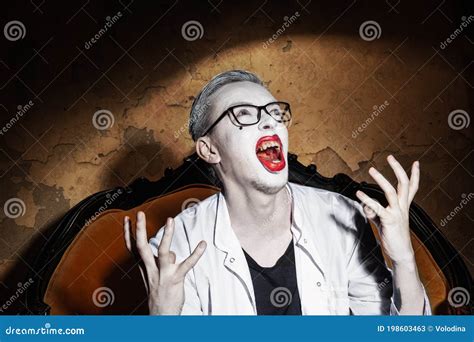 Portrait of Crazy Creepy Doctor Stock Image - Image of horrid, carnival ...