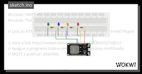 Allan Led Wokwi ESP32 STM32 Arduino Simulator