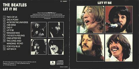 The Beatles Let It Be Front Cd Covers Cover Century Over 1000
