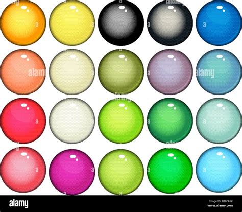 Glossy Web Buttons Icons Stock Vector Image Art Alamy