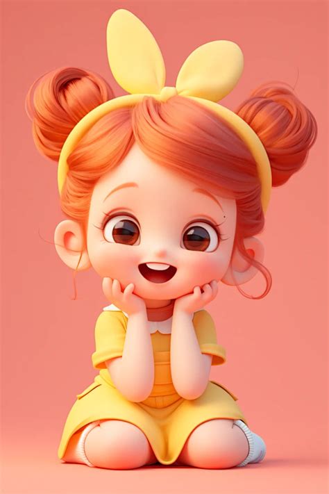 Ai数字艺术六一儿童节小孩模型 花瓣网