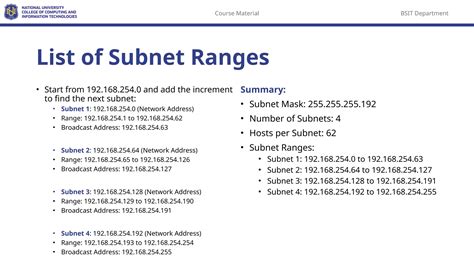 1 Subnetting Supernetting And Vlans 1 1pptx Computer