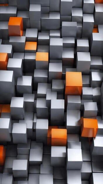 Premium Ai Image A Group Of Grey Cubes