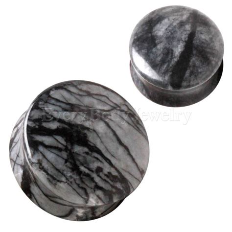 Natural South Jade Stone Saddle Plug