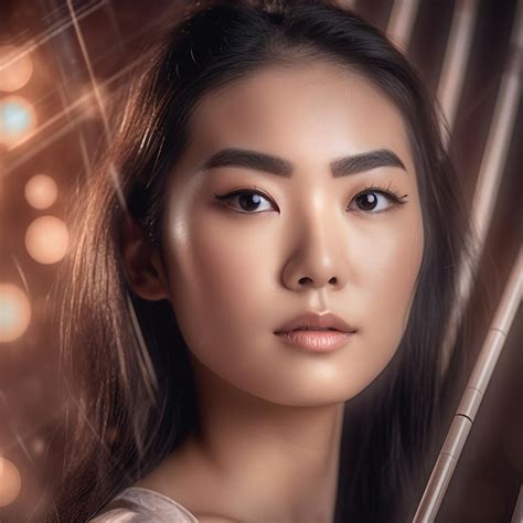 Premium Ai Image Generative Ai Portrait Beautiful Asian Woman