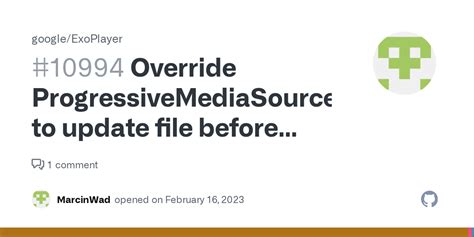 Override Progressivemediasource To Update File Before Play · Issue