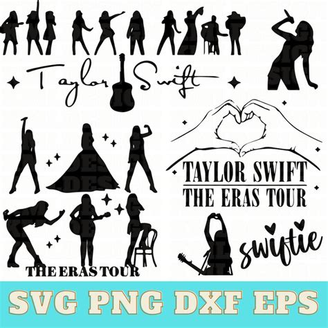 6 Taylor Swift Svg Bundle Taylor Swift Vector Taylor Swift Clipart