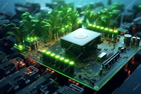 Premium Ai Image Science Circuit Microprocessor Background Cpu