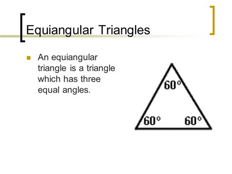What Is An Equiangular Triangle
