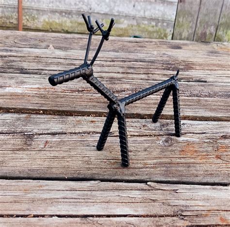 Iron Rebar Reindeer Handmade Reindeer Statuefigurinesculpture