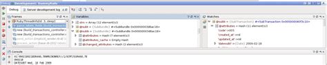 Debug Watch Variables Not Synced With Execution Ides Support