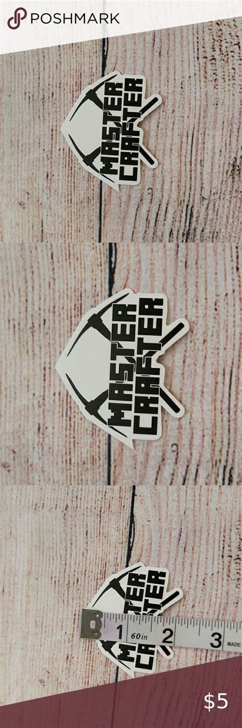 Minecraft Master Crafter Sticker New Crafters Minecraft Stickers