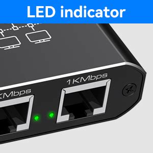 ATLAHET Ethernet Splitter 1 In 2 Out High Speed 1000 100Mbps Ethernet Splitter 2 Devices Share