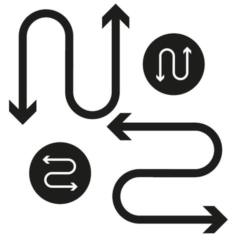 Premium Vector Route Direction Icon Vector Illustration Eps 10