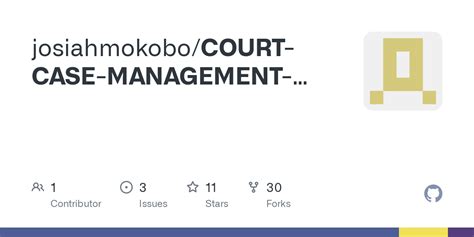 github josiahmokobo court case management system
