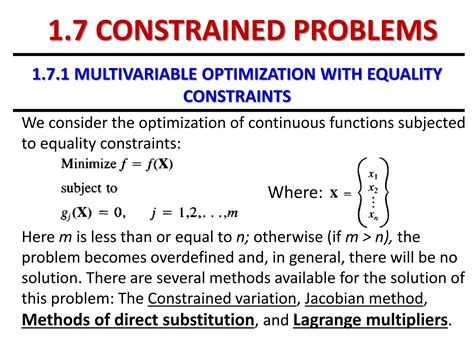 Single Variable Optimization And Multi Variable Optimizatiuon Pptx Physics Science